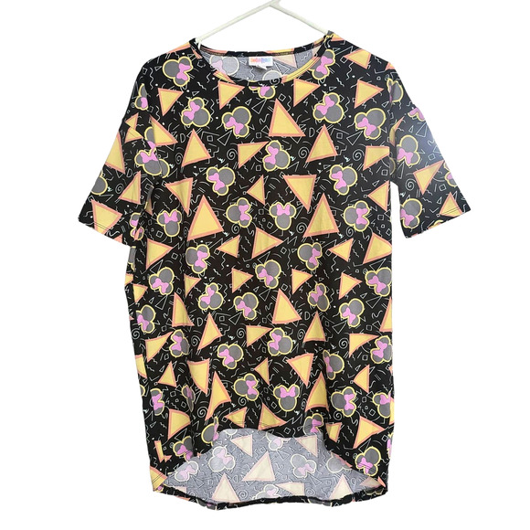 LuLaRoe | Tops | Disney Lularoe Black Geometric Minnie Irma Xxs | Poshmark